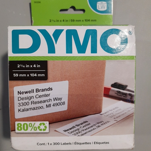 Dymo | Office | Dymo Shipping Labels 23 X 4 Roll Label Large White 3256 ...